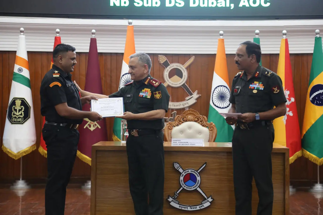 Naib Subedar DS Dubal Achieves Top 5 Finish in Tri-Services DATATHON 2025